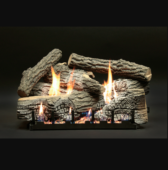 LS30WRS 30" SUPER STACKED WILDWOOD REFRACTORY LOG SET, 7 PIECES, SLOPE ...